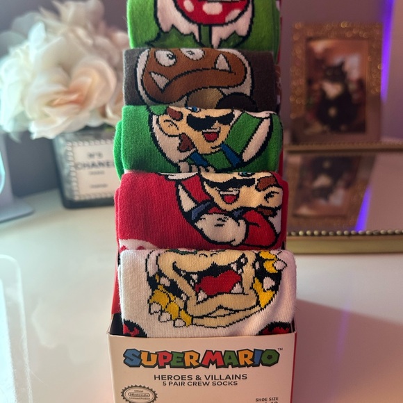 Nintendo | Underwear & Socks | Nintendo Heroes Villains Crew Socks ...